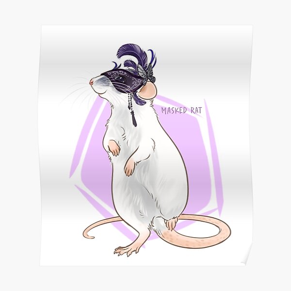 "Masked Rat" Poster by pawlove | Redbubble