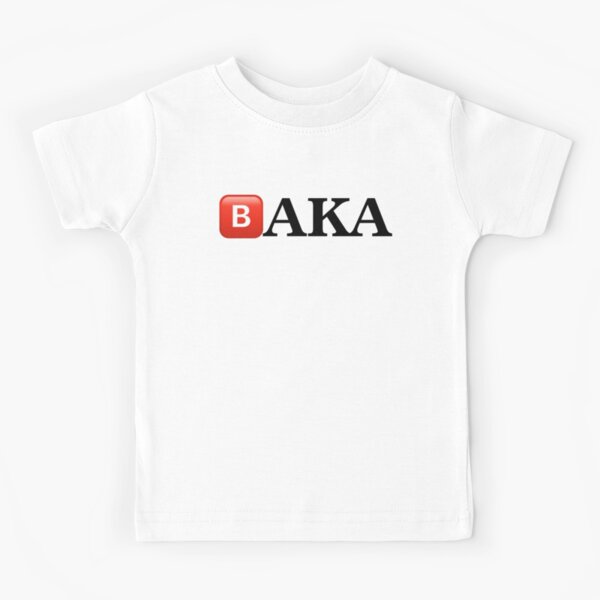 "Baka with B Emoji" Kids T-Shirt by CroutonFuton | Redbubble