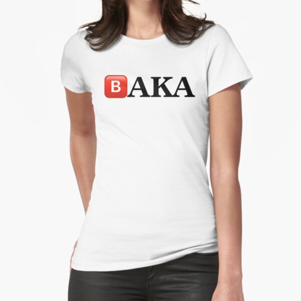 "Baka with B Emoji" T-shirt by CroutonFuton | Redbubble