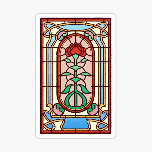 "Stranger Things : Henry Creel House Rose Window" Sticker for Sale by ...