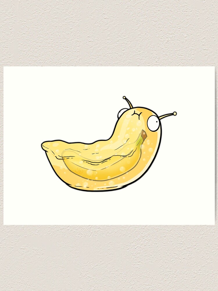 "Banana Slug Friend" Art Print by Cheltyka | Redbubble