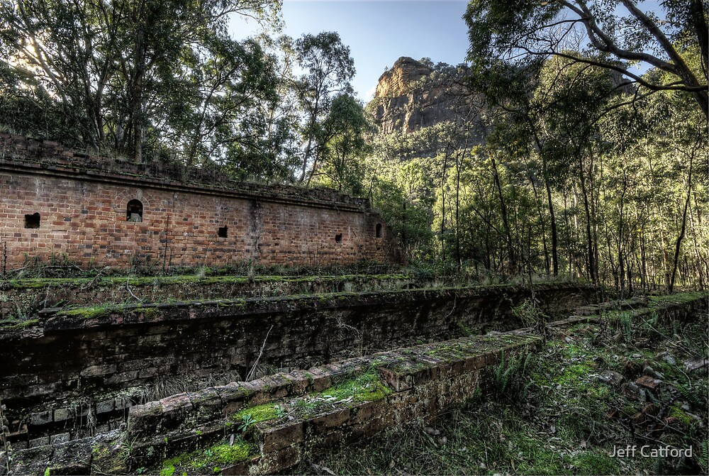 "Sandstone Cliffs and Ruins - Newnes - Wollemi National Park, NSW" by ...