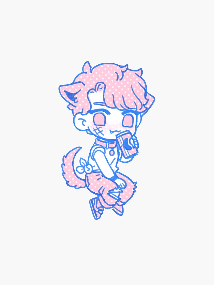 "catboy - soda" Sticker for Sale by kelpls | Redbubble