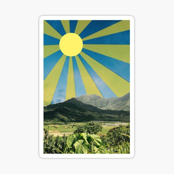 "Hanalei sun" Sticker for Sale by ashton henderson | Redbubble