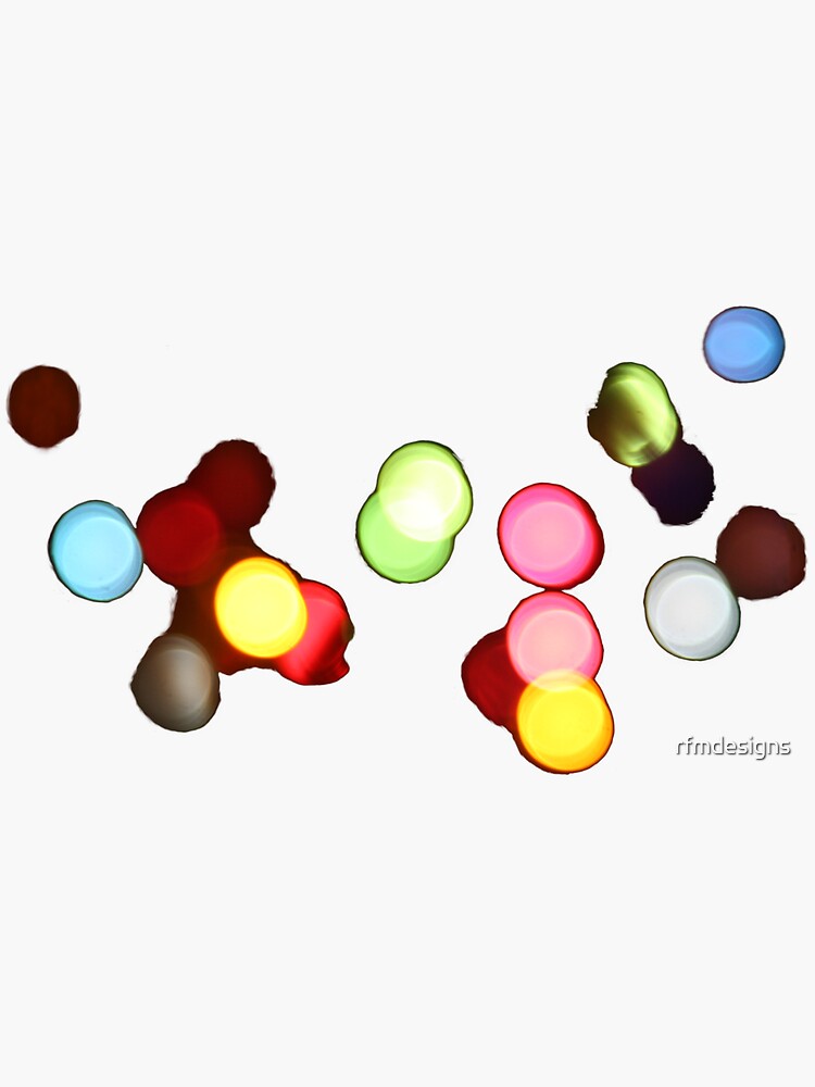 "Blurred Lights " Sticker by rfmdesigns | Redbubble