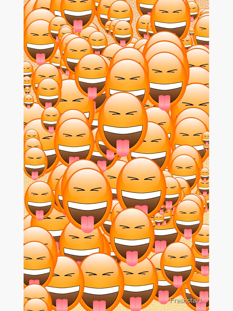 "CHEEKY FACE EMOJI" Sticker for Sale by Freshstar1 | Redbubble