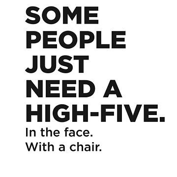 "High-Five in the face" Sticker for Sale by rott515 | Redbubble