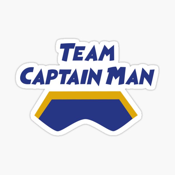 "Team Captain Man" Sticker for Sale by Linneke | Redbubble