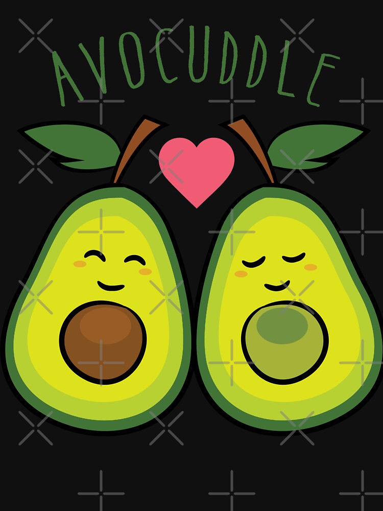 "Avocuddle - Cute Avocado Cuddle Fruit" T-shirt by PrintPress | Redbubble