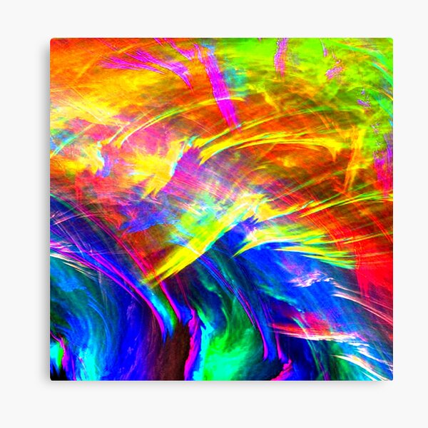 "Rainbow Abstract Art Vibrant Colorful" Canvas Print for Sale by mwagie ...