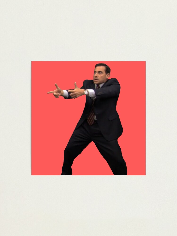 "Michael Scott Finger Guns" Photographic Print for Sale by ...
