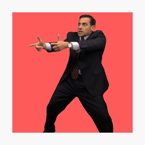 "Michael Scott Finger Guns" Photographic Print for Sale by ...