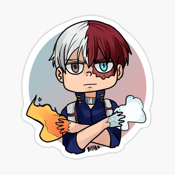 "BNHA - Todoroki" Sticker for Sale by Bisho-s | Redbubble