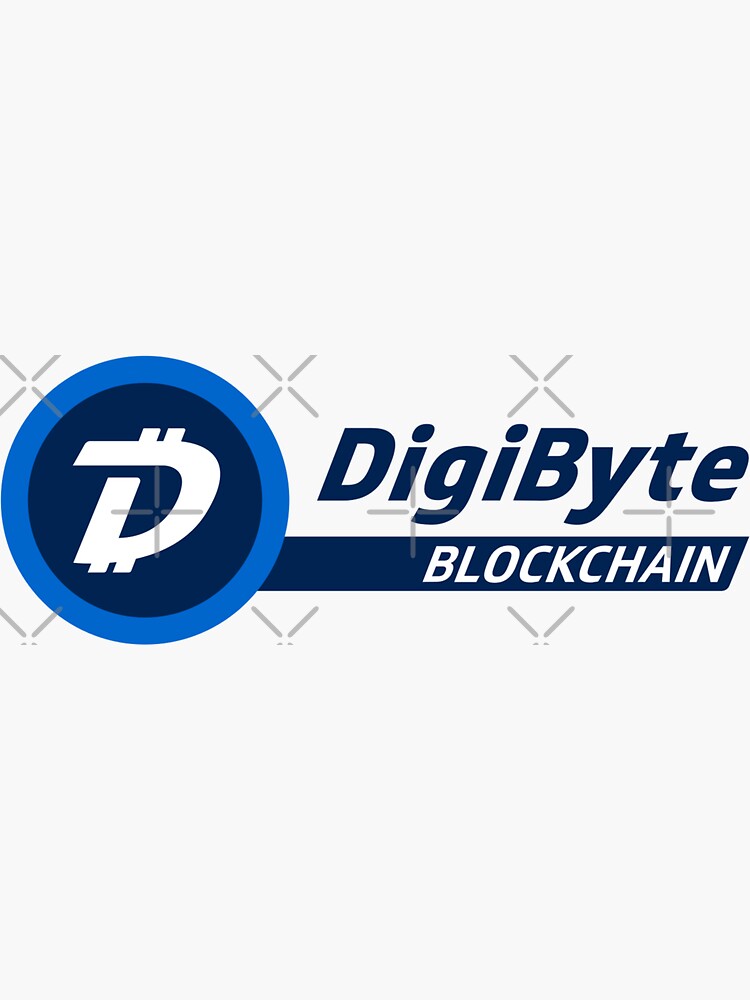 "Digibyte Classic Design" Sticker by OMXVG | Redbubble