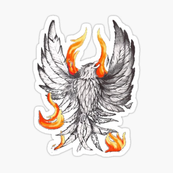 "phoenix" Sticker for Sale by artbrain | Redbubble