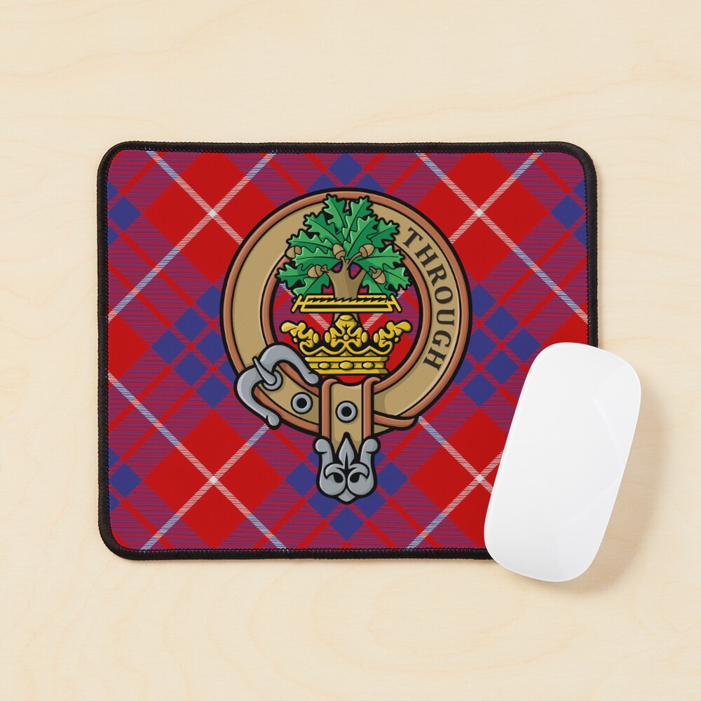 "Clan Hamilton Crest over Red Tartan" Sticker for Sale by sifis | Redbubble