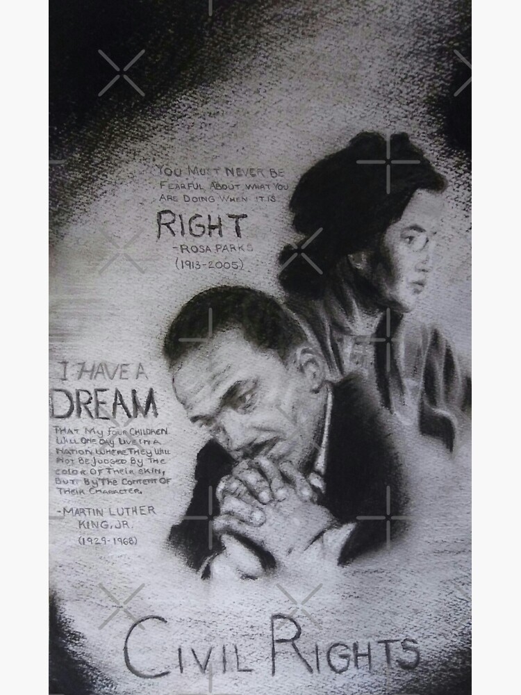 "Civil Rights Drawing" Sticker by ArtistTommyGun | Redbubble