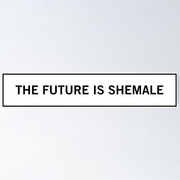 "The Future Is Shemale" Poster for Sale by sanseffort | Redbubble