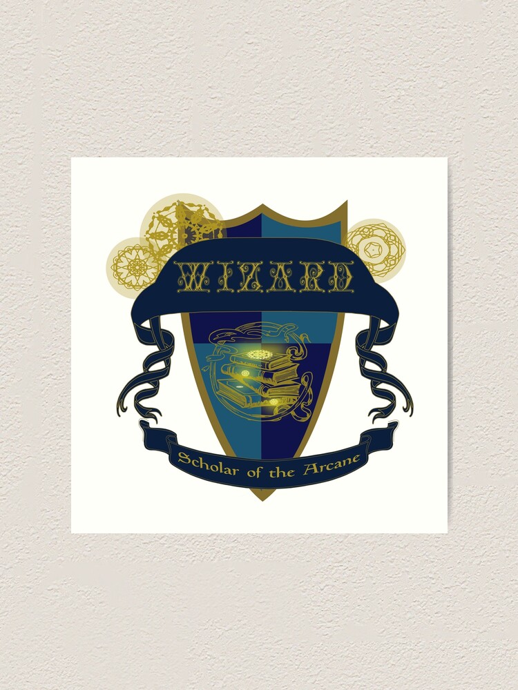 "Dungeons and Dragons Class: Wizard Crest" Art Print by grace-in-space ...