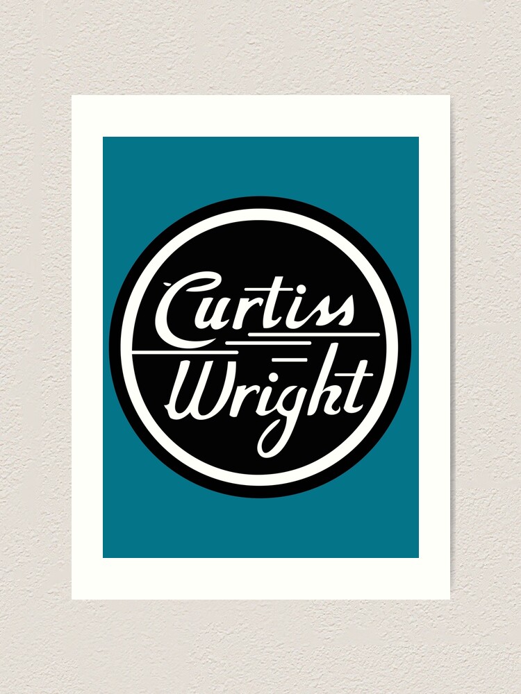 "Curtiss Wright Logo" Art Print by warbirdwear | Redbubble