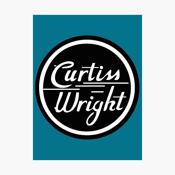 "Curtiss Wright Logo" Photographic Print for Sale by warbirdwear ...