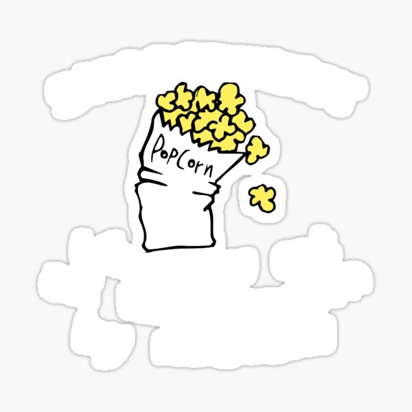 "Snaccident Popcorn Mistake Definition" Sticker for Sale by ...