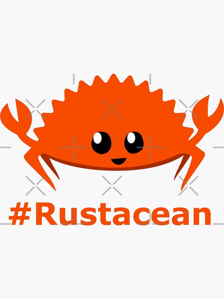 "Rust Language / Lang Unofficial Mascot - Ferris the crab Rustacean ...