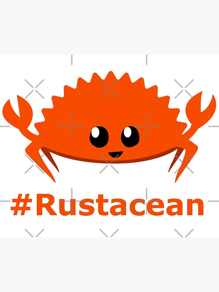 "Rust Language / Lang Unofficial Mascot - Ferris the crab Rustacean" Photographic Print for Sale ...