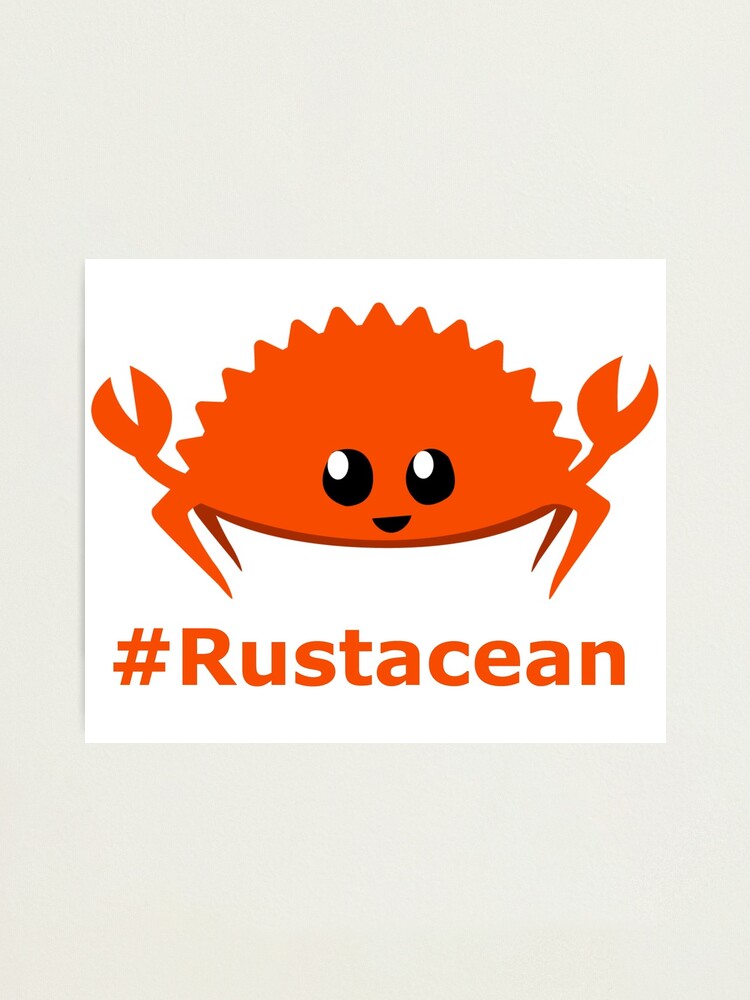"Rust Language / Lang Unofficial Mascot - Ferris the crab Rustacean ...
