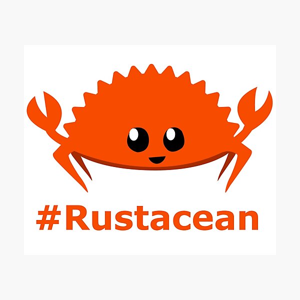 "Rust Language / Lang Unofficial Mascot - Ferris the crab Rustacean ...