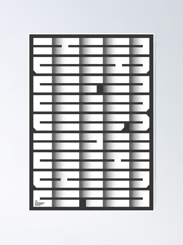 "Alpha block" Poster for Sale by HugoJourdan | Redbubble