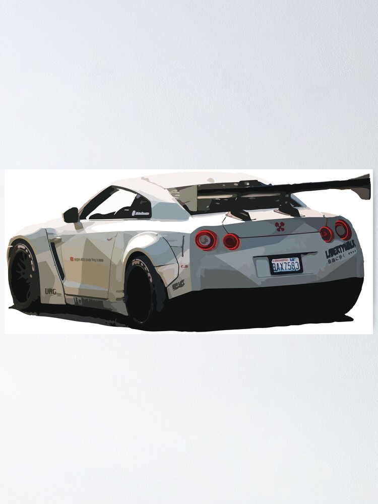 "Nissan GT-R R35 Skyline" Poster for Sale by chunknozza | Redbubble