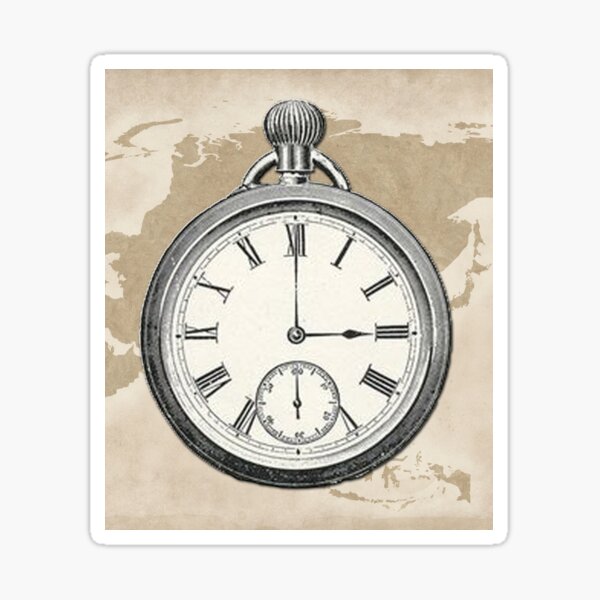 "Vintage Pocket Watch" Sticker for Sale by ACoetzer | Redbubble