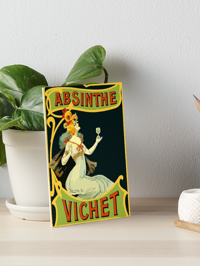 "Absinthe Vichet, modern art nouveau" Art Board Print for Sale by ...