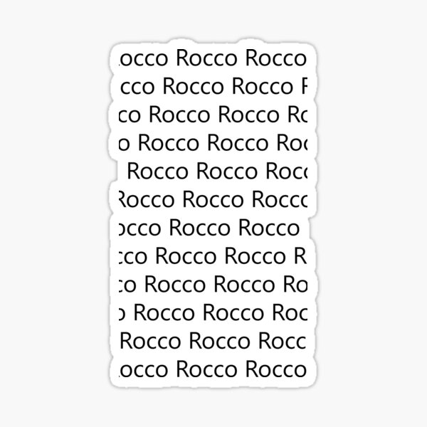 "Rocco" Sticker for Sale by Shalomjoy | Redbubble