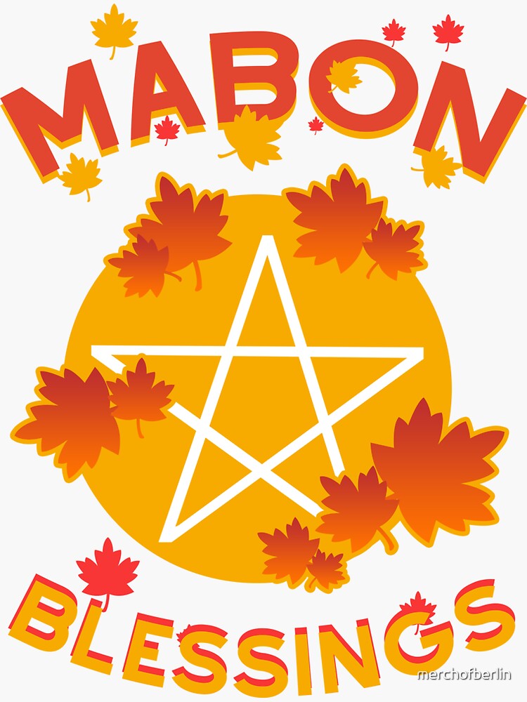 "Celebrate the blessings of Mabon" Sticker for Sale by merchofberlin ...