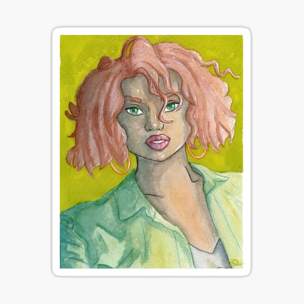 "Melany" Sticker for Sale by TatianaMoraes | Redbubble