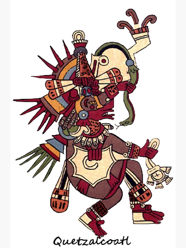Aztec Art Quetzalcoatl Aztec Quetzalcoatl Drawing Aztec Posters