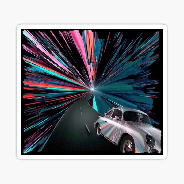 "Just Visiting" Sticker for Sale by michaeldhowse | Redbubble