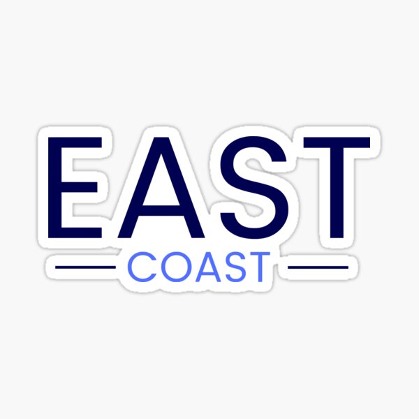 "East Coast" Sticker for Sale by waves4 | Redbubble