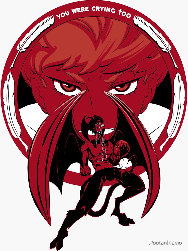 "You Were Crying Too" Sticker for Sale by PootanInamo | Redbubble