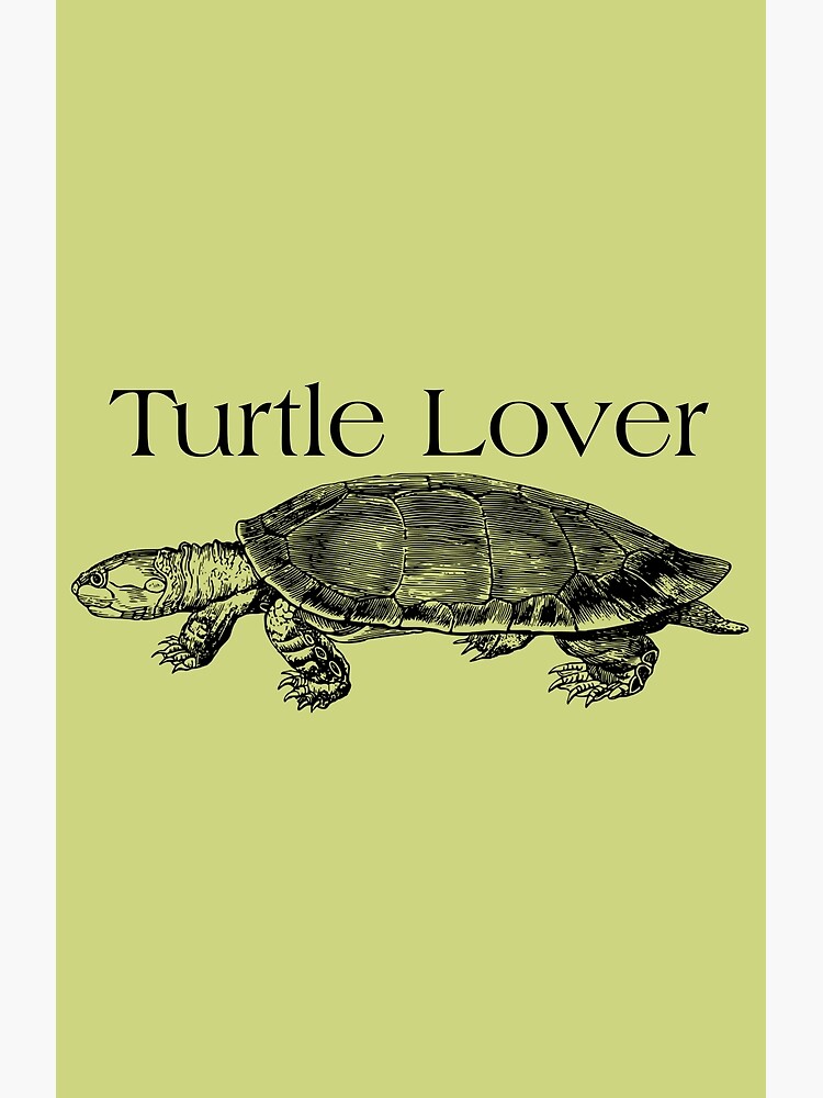 "Turtle Lover" Poster by Slinky-Reebs | Redbubble