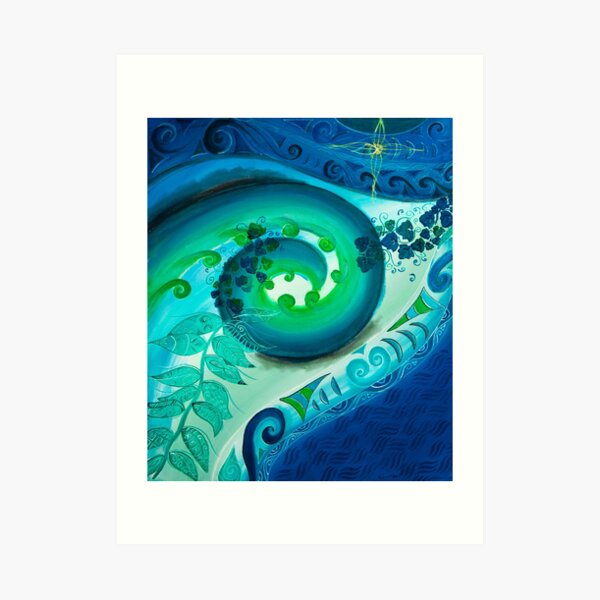 ""Maori Koru"" Art Print for Sale by NaomiMatthewArt | Redbubble