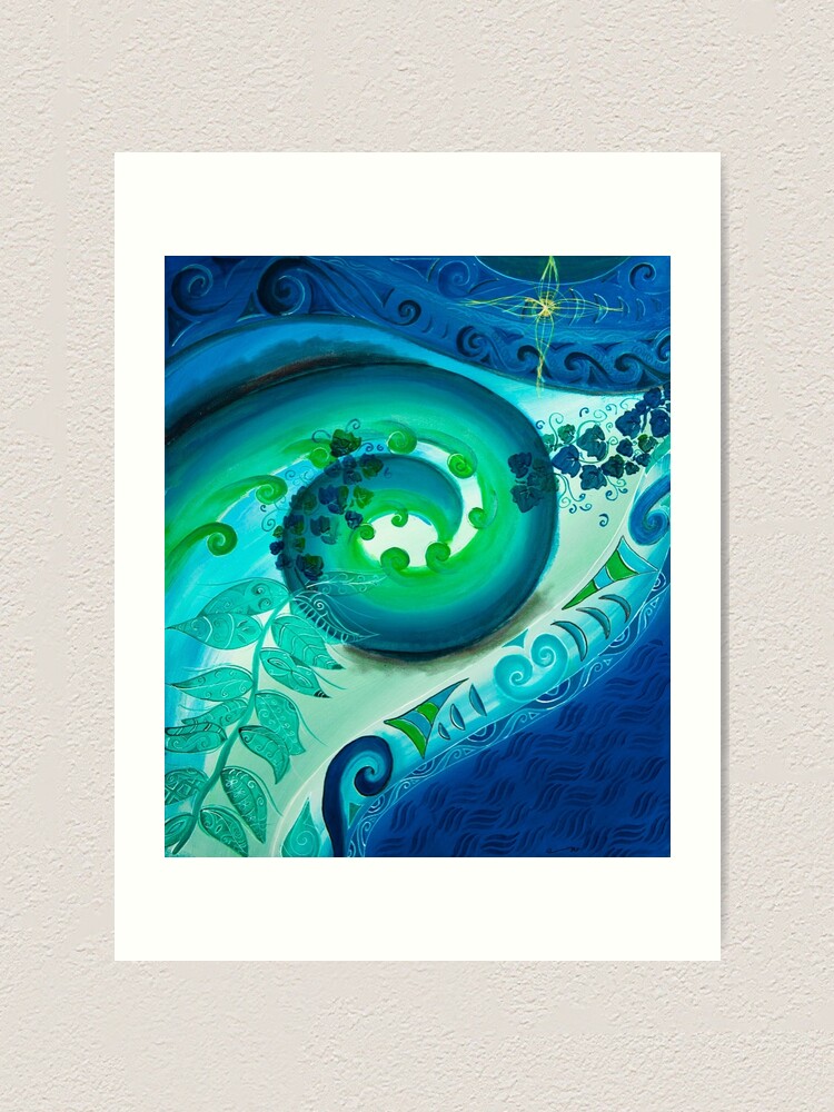 ""Maori Koru"" Art Print for Sale by NaomiMatthewArt | Redbubble