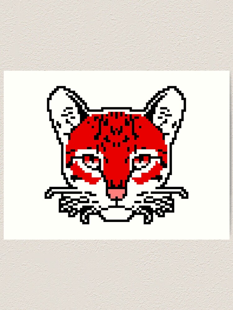 "Red Ocelot - Pixel" Art Print for Sale by Red-Ocelot86 | Redbubble