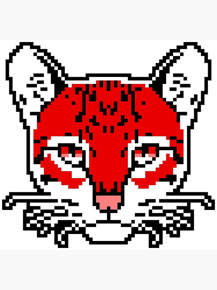 "Red Ocelot - Pixel" Art Print for Sale by Red-Ocelot86 | Redbubble