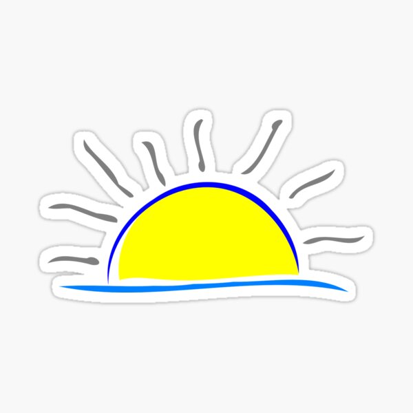 "sunrise" Sticker by lucata | Redbubble