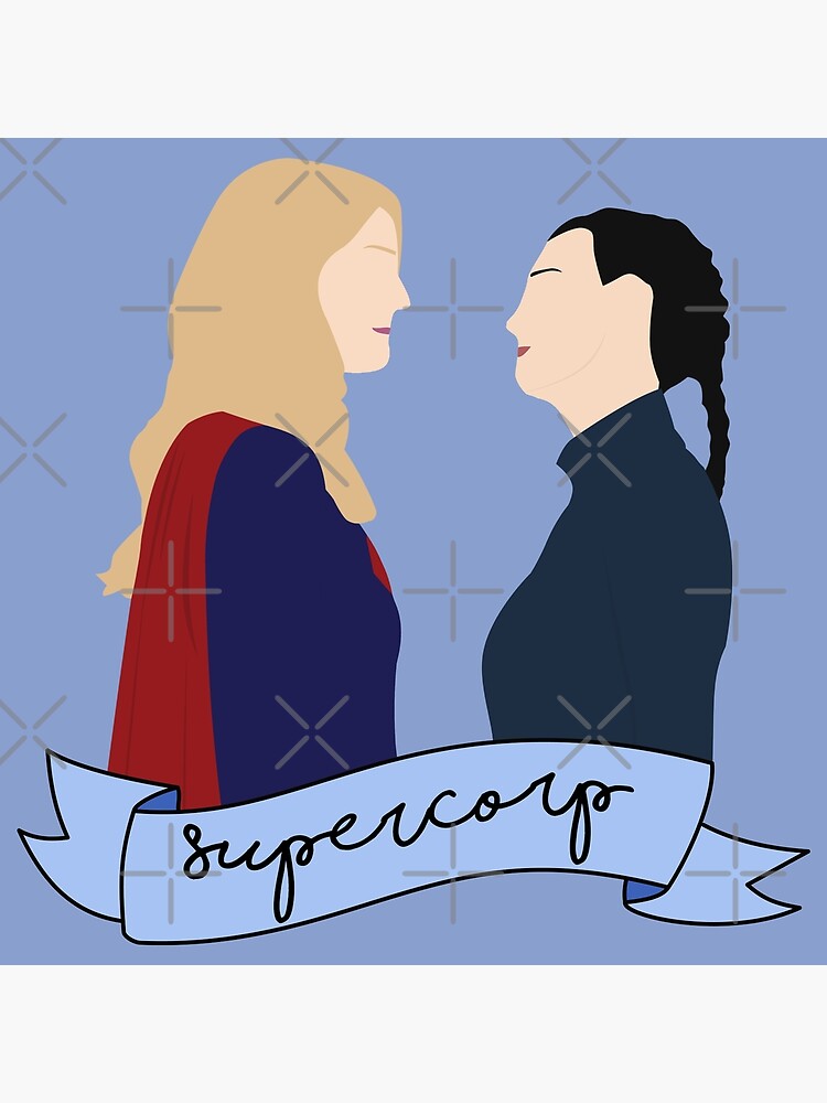 "Supercorp Drawing with Ribbon" Poster by brenda-lee | Redbubble