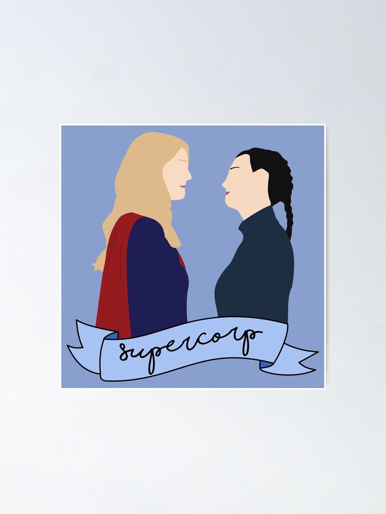 "Supercorp Drawing with Ribbon" Poster for Sale by brenda-lee | Redbubble