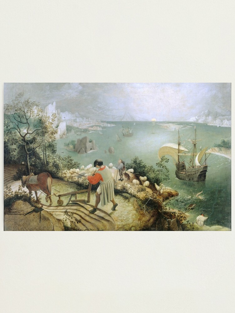 "HD. Landscape with the Fall of Icarus, by Pieter Bruegel the Elder ...